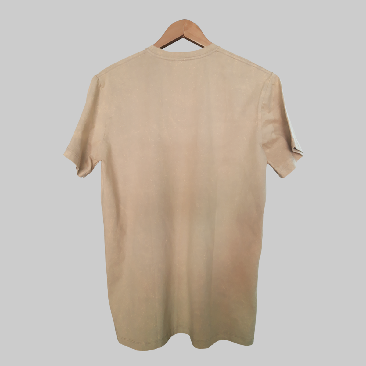KHAKI SANDWASHED ORGANIC T SHIRT – THE BESPOKE STORE